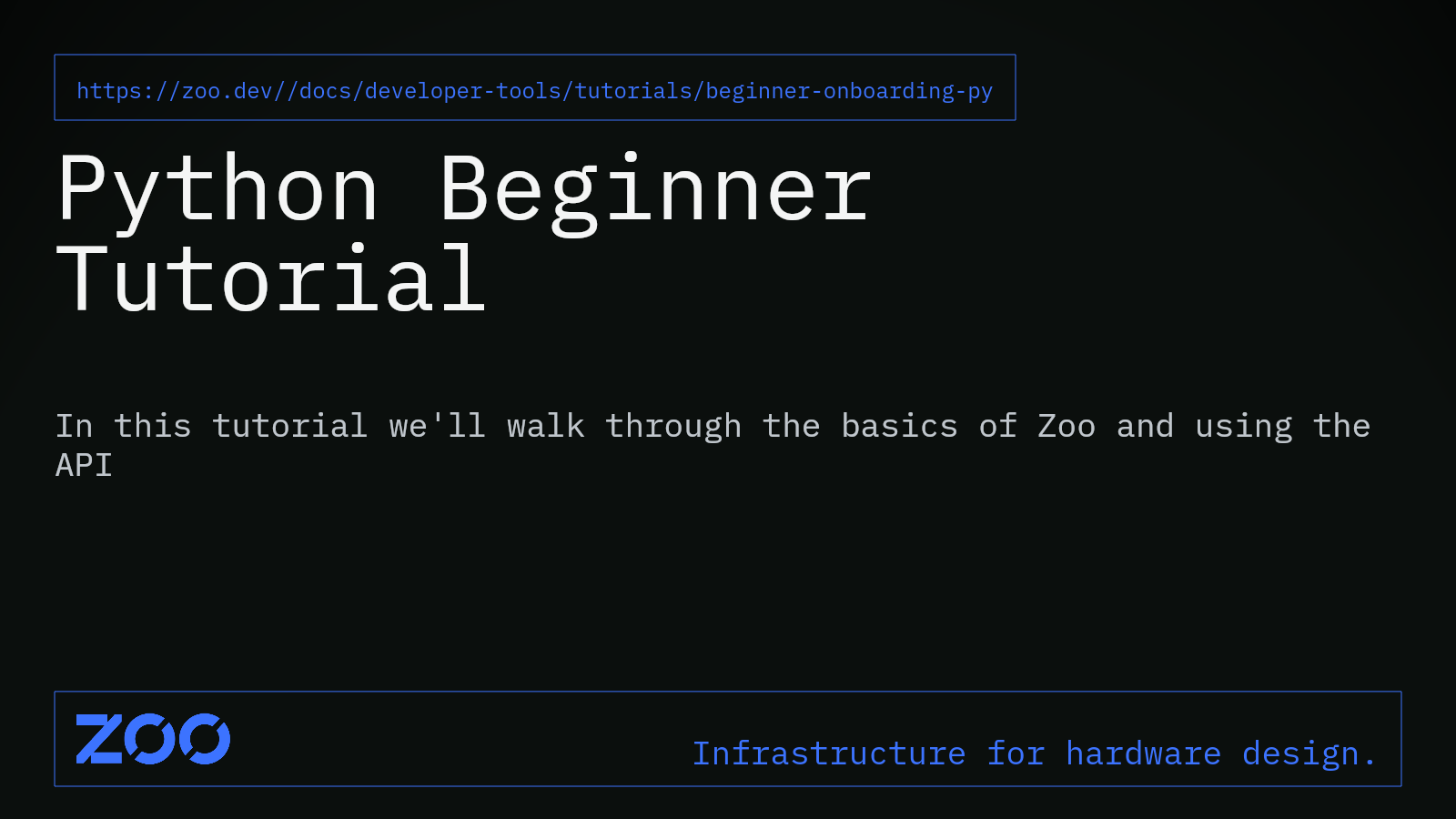 Python Beginner Tutorial | Zoo