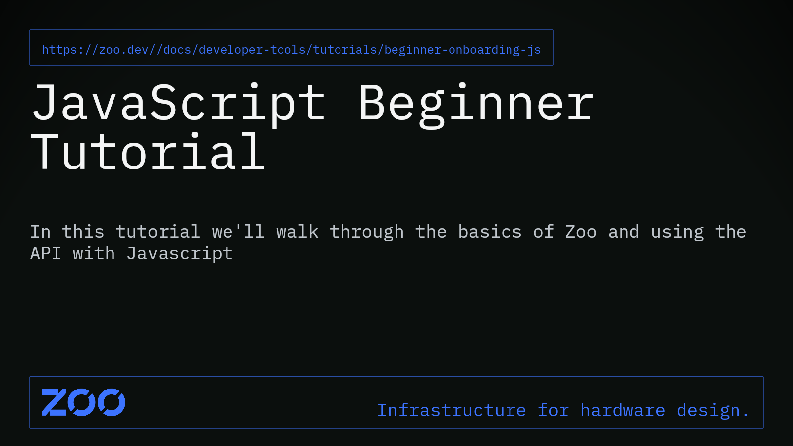 JavaScript Beginner Tutorial | Zoo