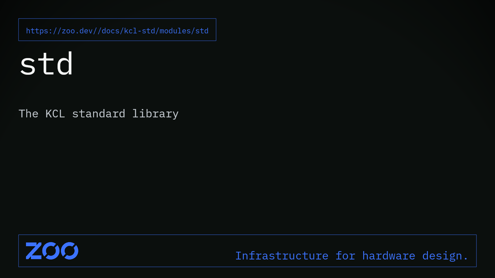 std | Zoo