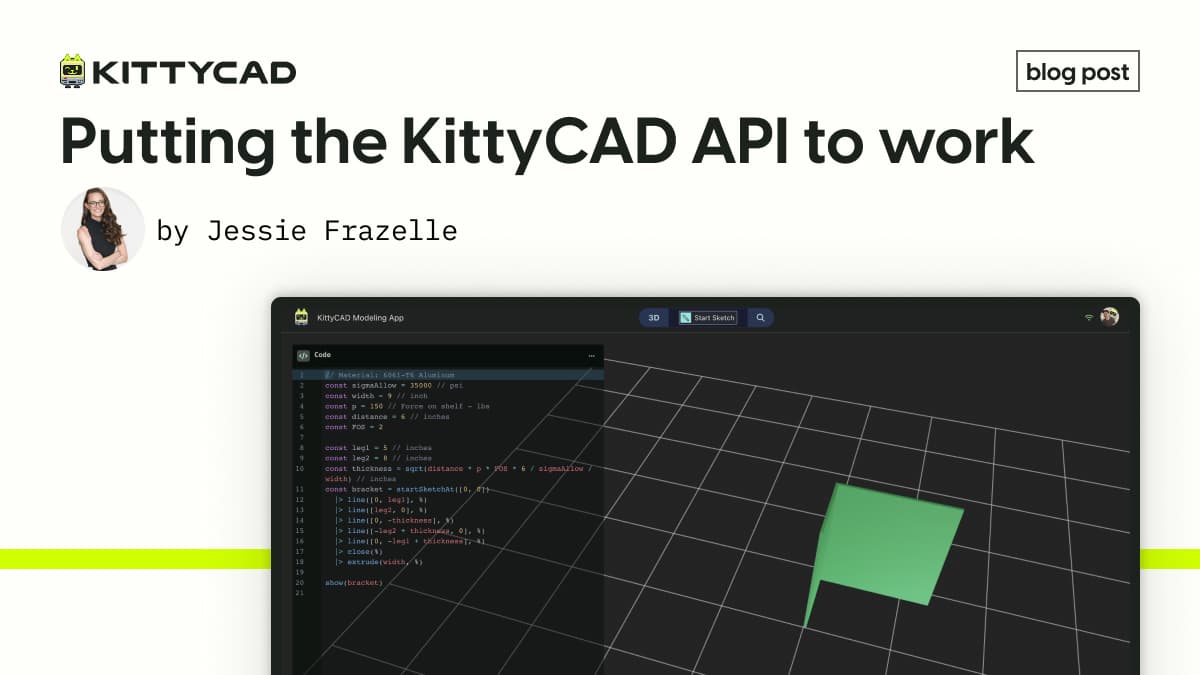Putting the KittyCAD API to work | Zoo